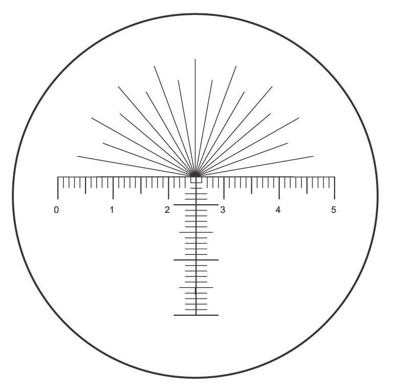 光学实验标尺显微镜目镜尺物镜尺十字线刻度尺测尺-光电汇