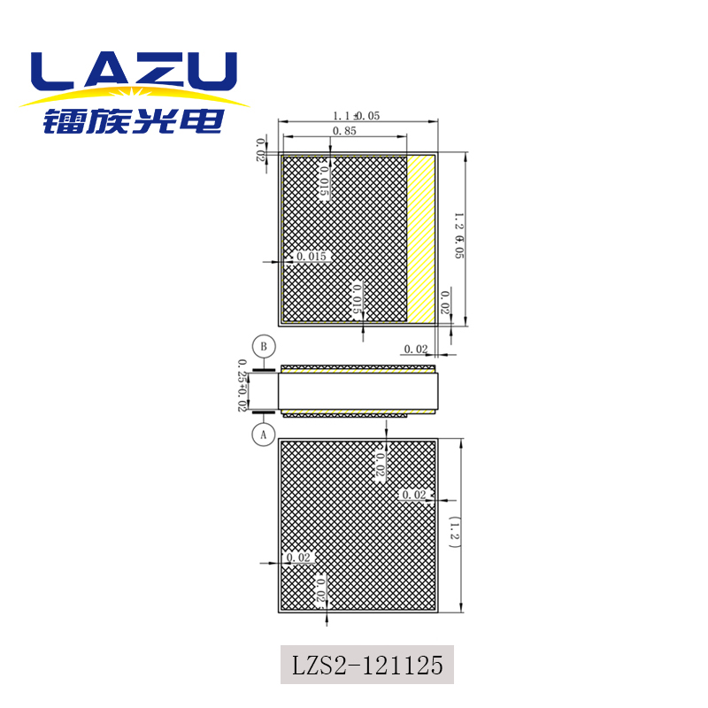 LZS2-121125 ALN陶瓷基板 金锡热沉适用于LD/LED散热激光系统等（议价）-光电汇